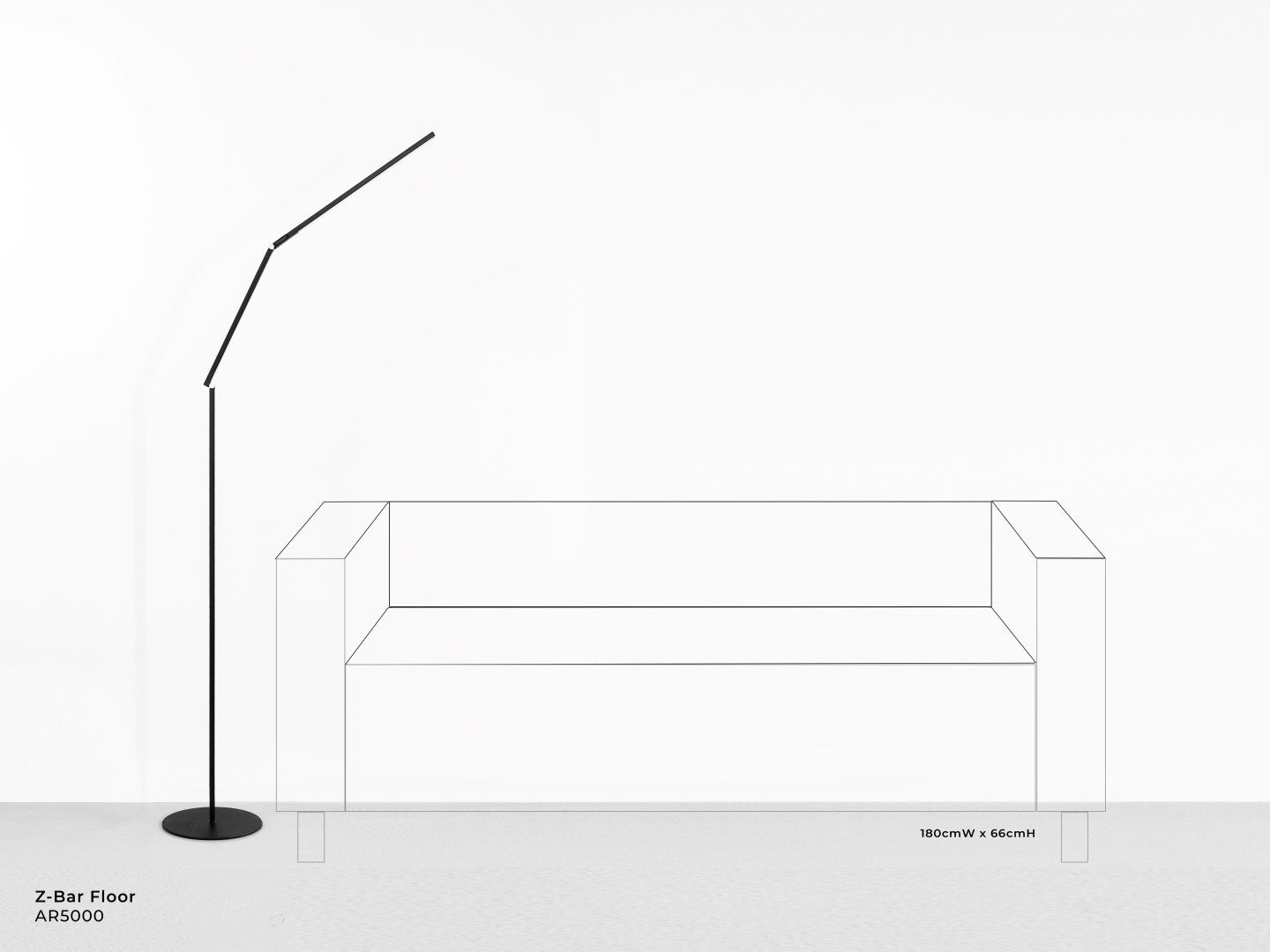 Buy Koncept Z-Bar Floor Lamp AR5000 | LED Standing Reading Task Light ...