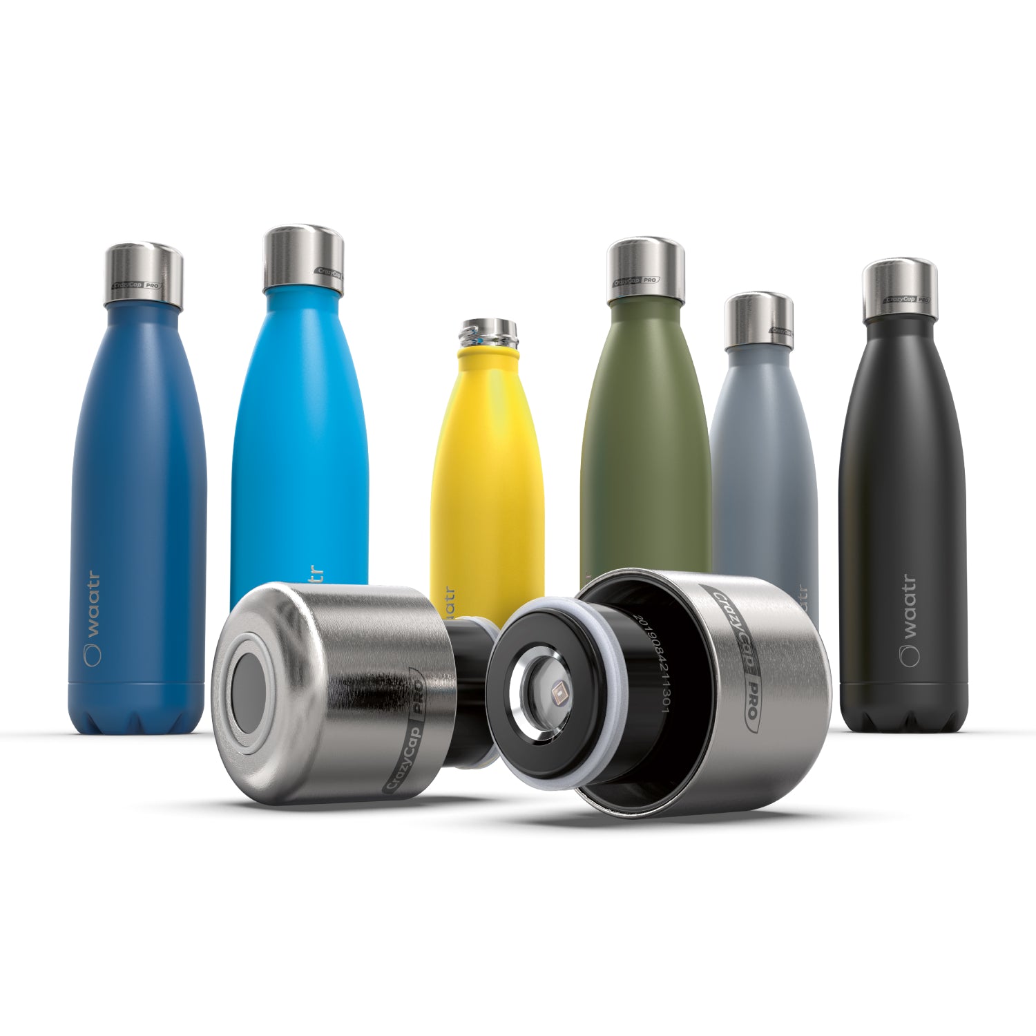 Waatr CrazyCap Pro UVC Bottle | Smart Water Purifier - BRIDGEMEN.COM.SG