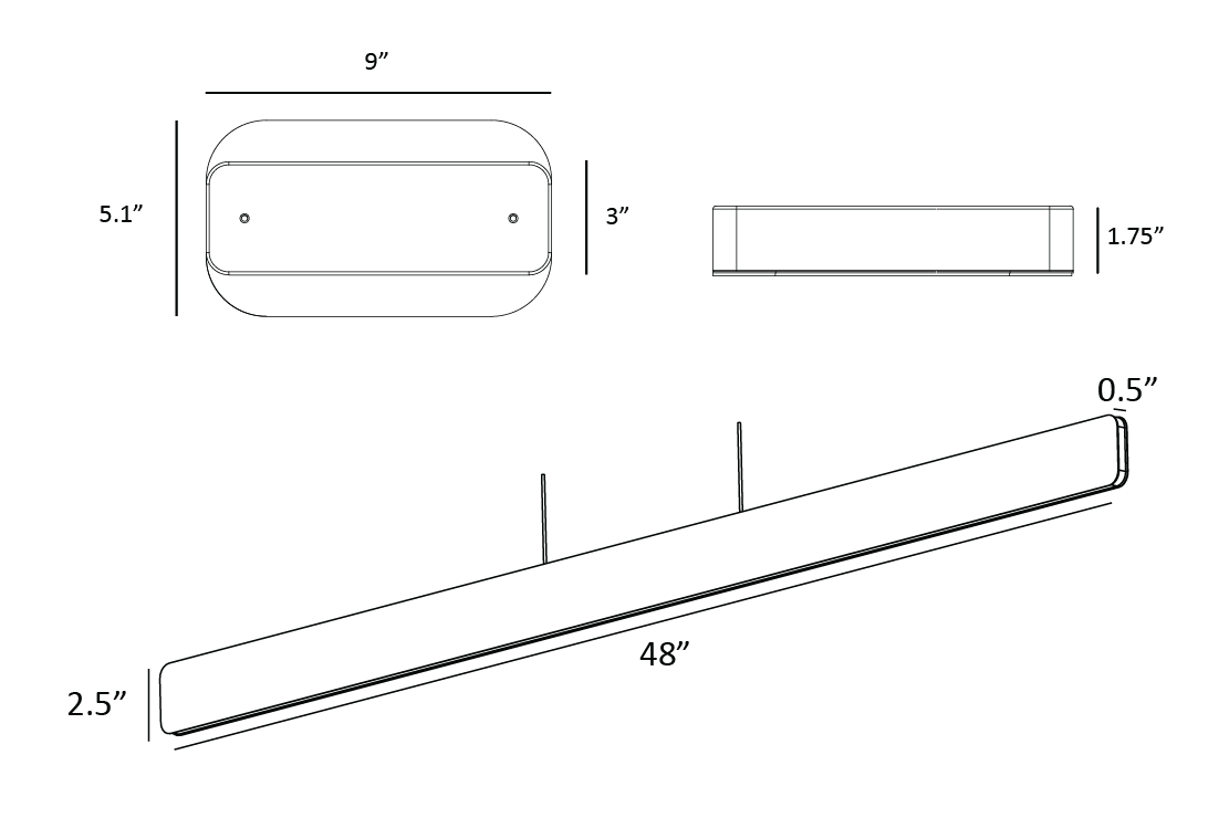KONCEPT Sub Pendant LED Ceiling Lamp Hanging Light - BRIDGEMEN.COM.SG